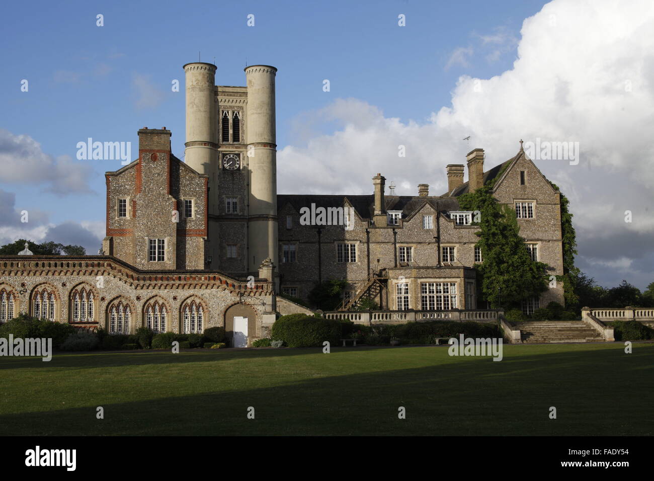 Horsley Towers, East Horsley Surrey, England a mock Tudor mansion built ...
