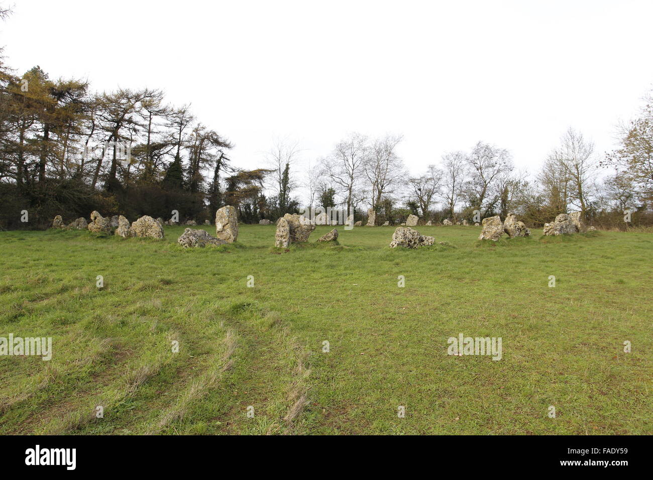 Rollright Stone circle, Oxfordshire, England. Prehistoric Stone Circle ...