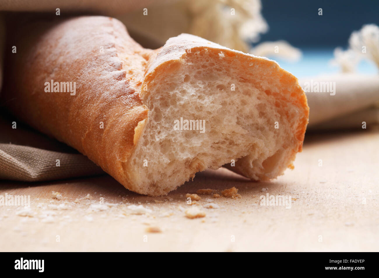 close up of the baguette Stock Photo - Alamy