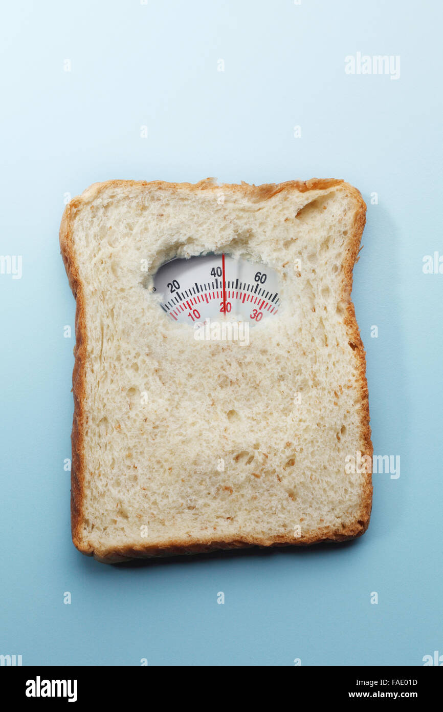Computer manuplated of Bread weighing scales Stock Photo - Alamy