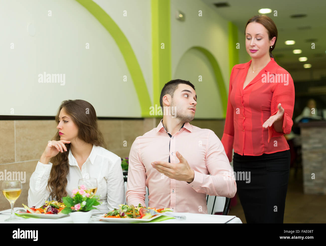 Angry waiter order hi-res stock photography and images - Alamy