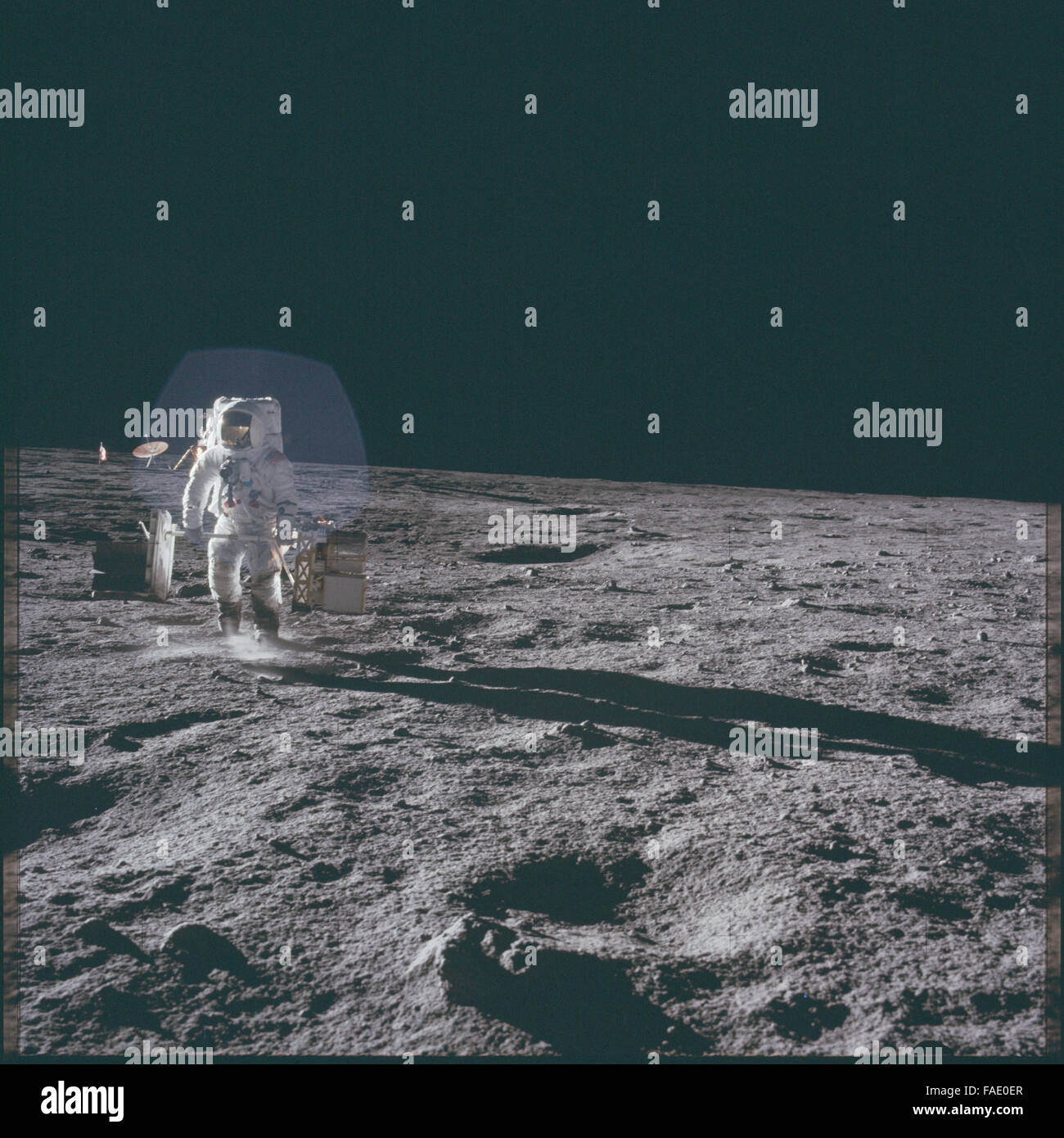 Apollo 12 was the second manned mission to the Moon, with astronauts Charles Conrad, Richard ...
