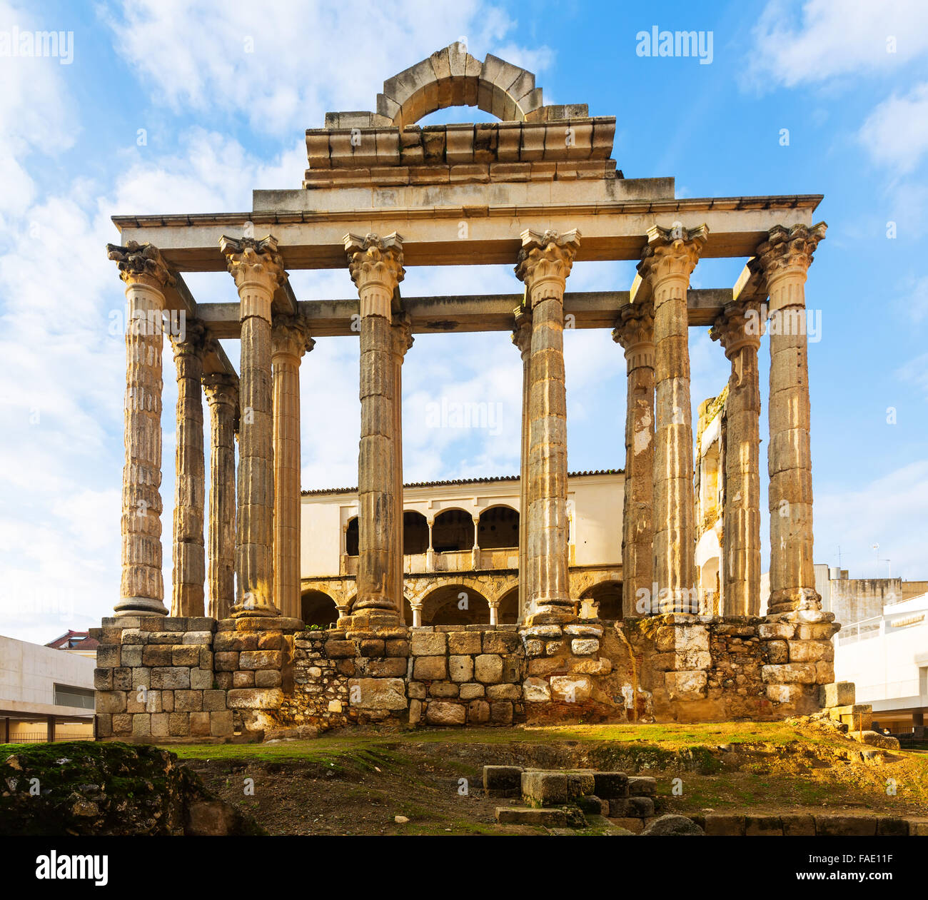 ancient temple of Diana. Merida, Spain Stock Photo - Alamy