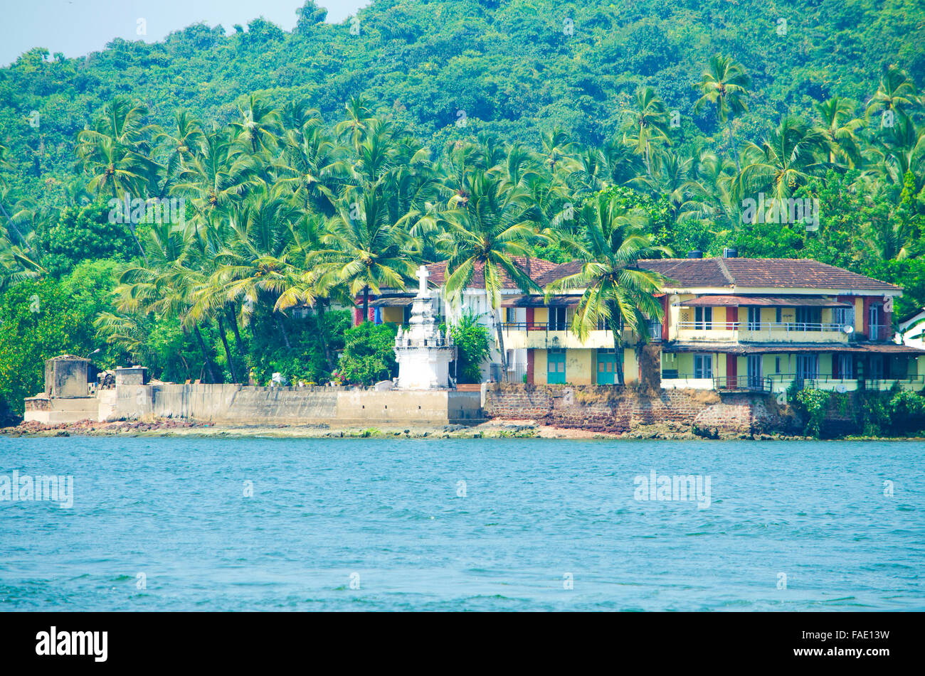 beautiful landscape of the sea gulf with infostruktury,a landscape,the ...
