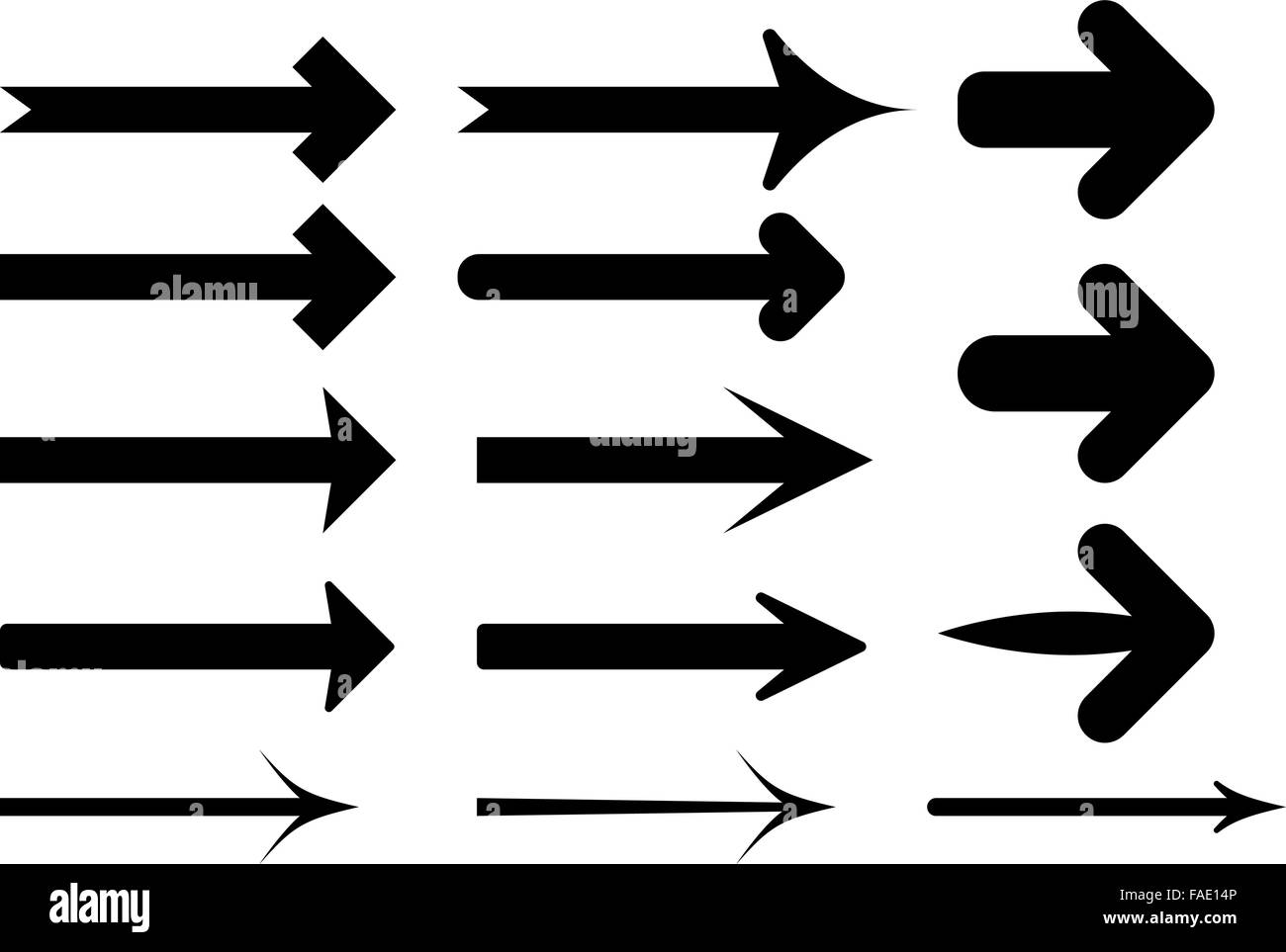 Black arrows hi-res stock photography and images - Alamy