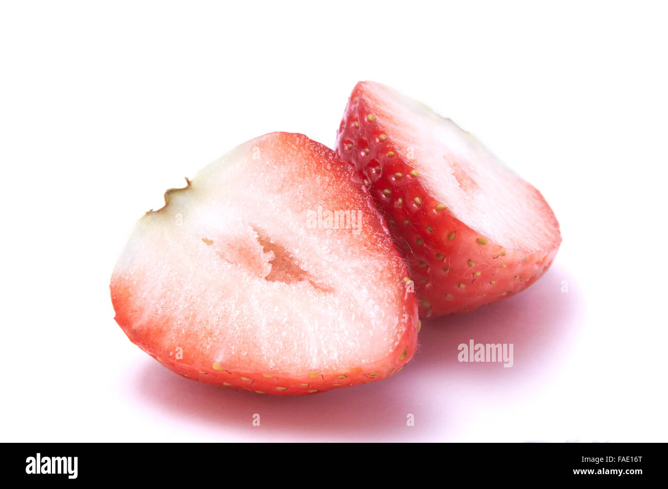 Sliced strawberry without stalk Stock Photo - Alamy