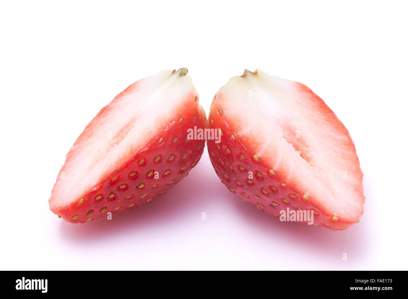Sliced strawberry without stalk Stock Photo - Alamy
