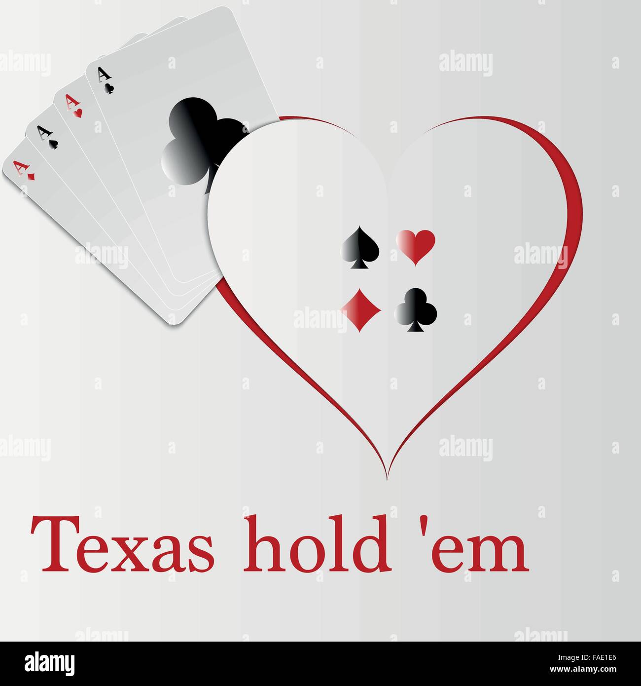 Vector illustration of playing cards aces Stock Vector Image & Art - Alamy