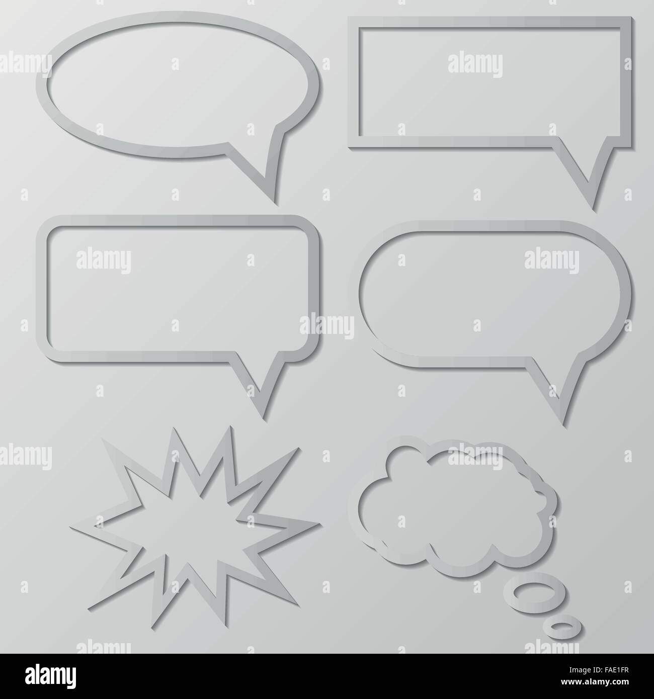 Vector illustration of Speech Balloon Stock Vector Image & Art - Alamy