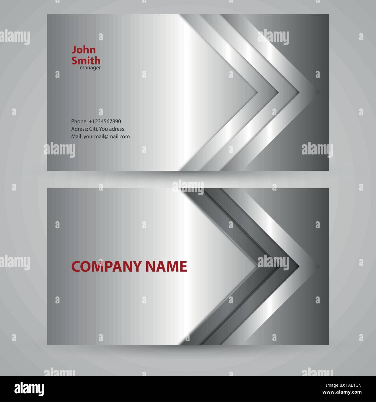 Vector illustration of business card Stock Vector Image & Art - Alamy