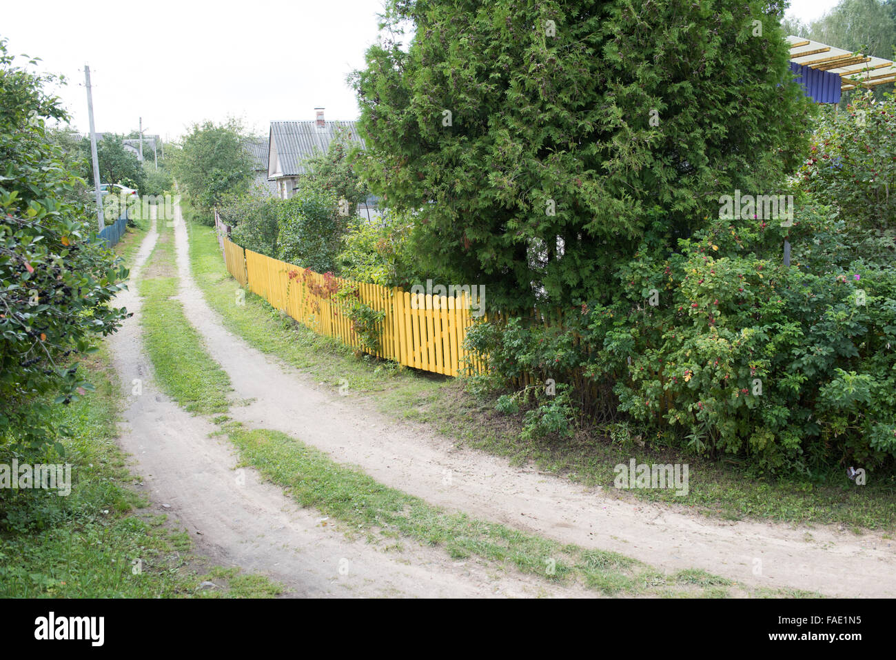 A Village Side Road Stock Photo - Alamy