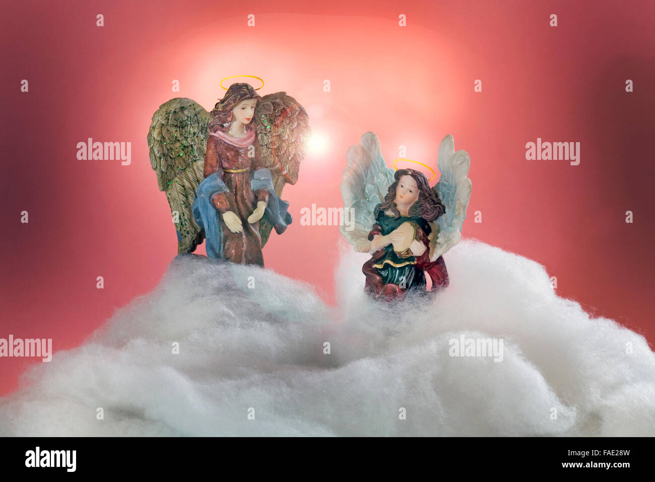 Two angels in heaven Stock Photo - Alamy