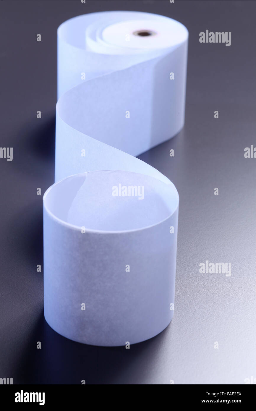 close up of the adding machine tape Stock Photo - Alamy