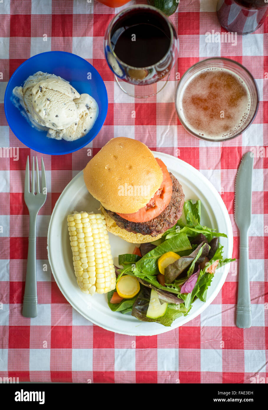 The Perfect Picnic Plate Stock Photo - Alamy
