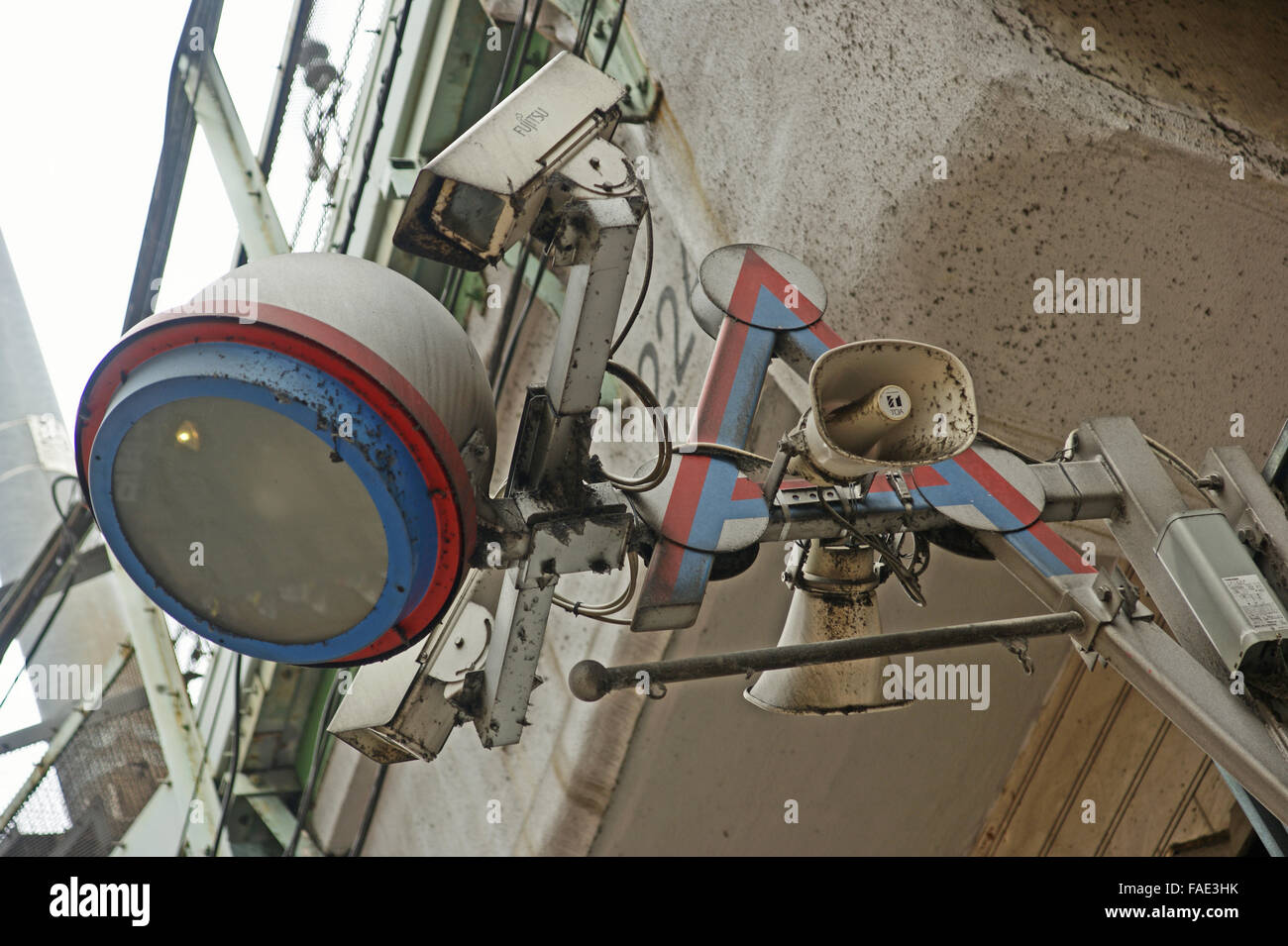 Surveillance camera equipment installation in Japan Stock Photo - Alamy