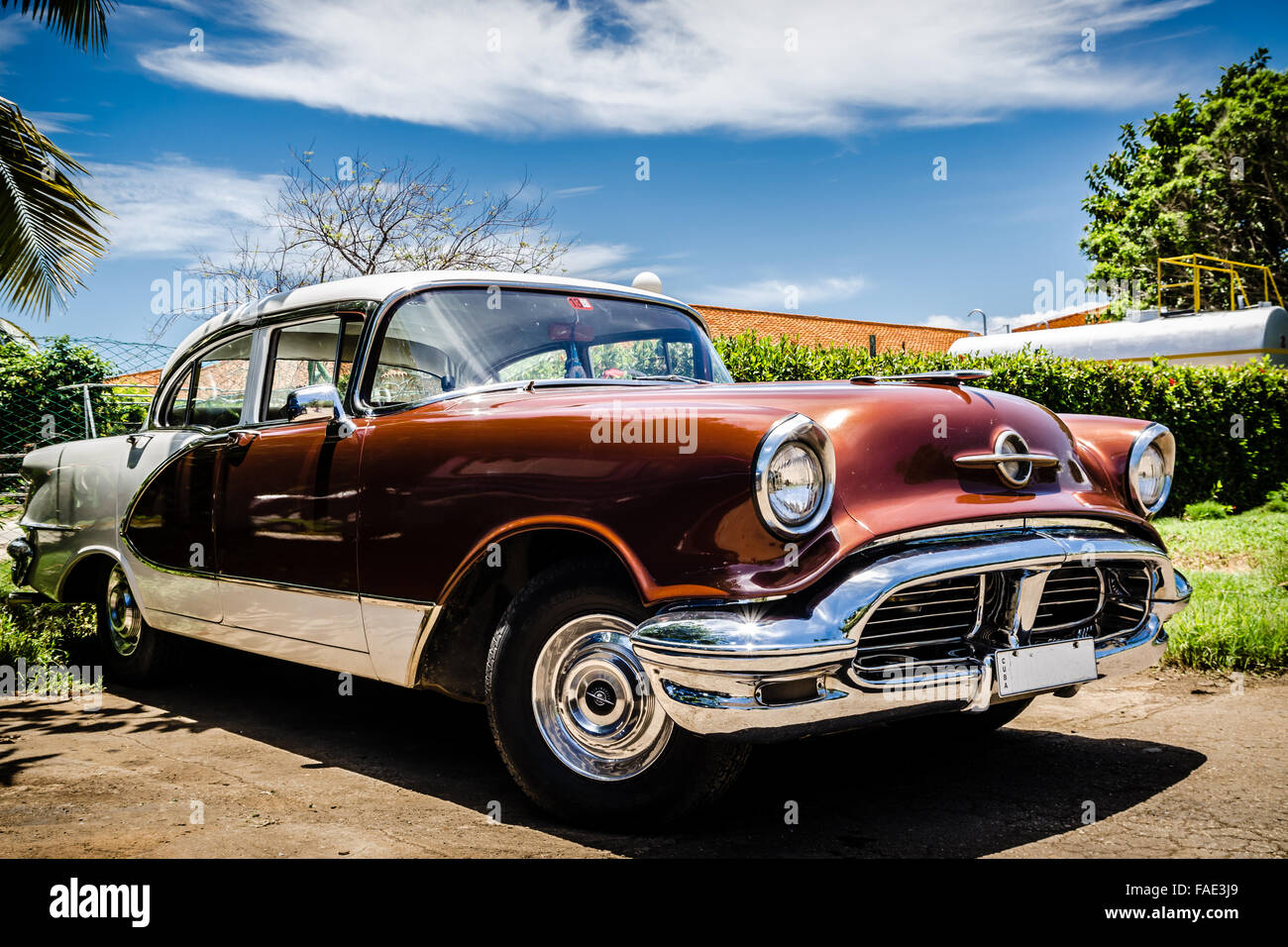 old taxi in Cuba Stock Photo - Alamy