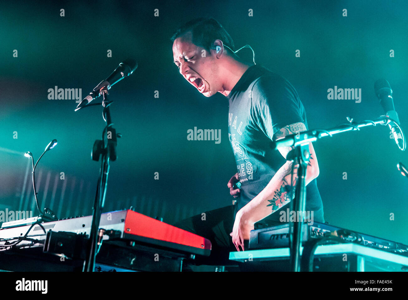 Detroit, Michigan, USA. 18th Dec, 2015. KENNY CARKEET of AWOLNATION ...