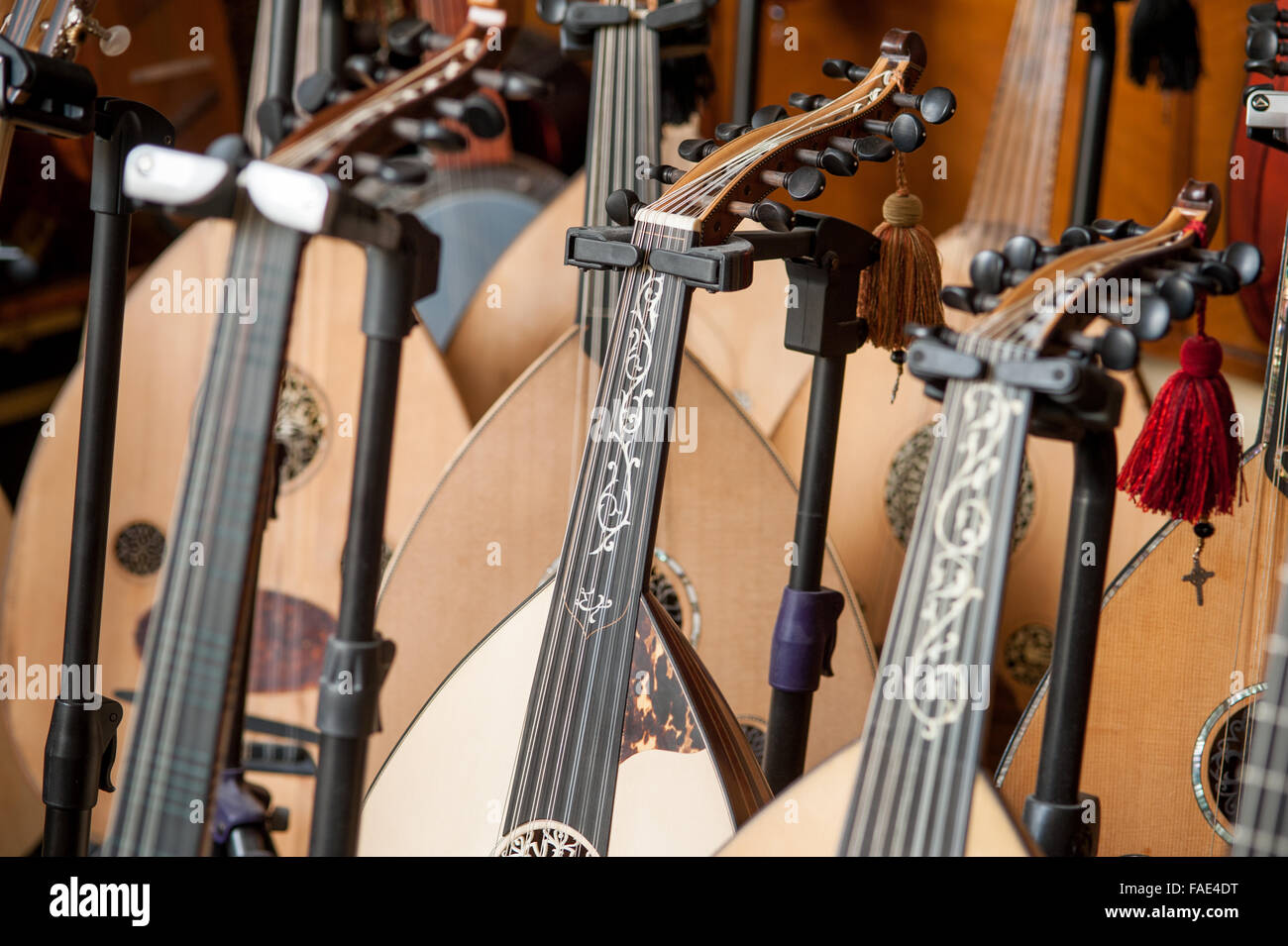 Multiple Greek Lutes Stock Photo - Alamy