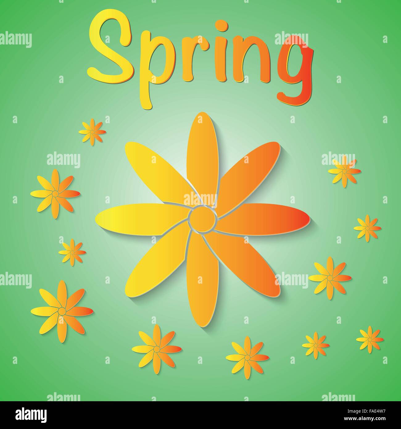 Vector illustration of a spring background Stock Vector Image & Art - Alamy