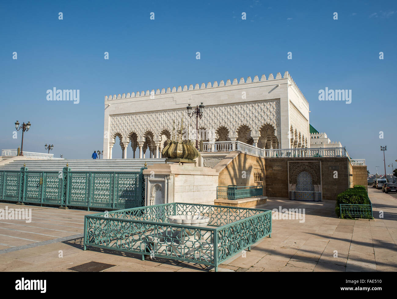 Mausoleum of Mohammed V (Mohamed Ben Yusef) and Hassan II. Mausoleum ...