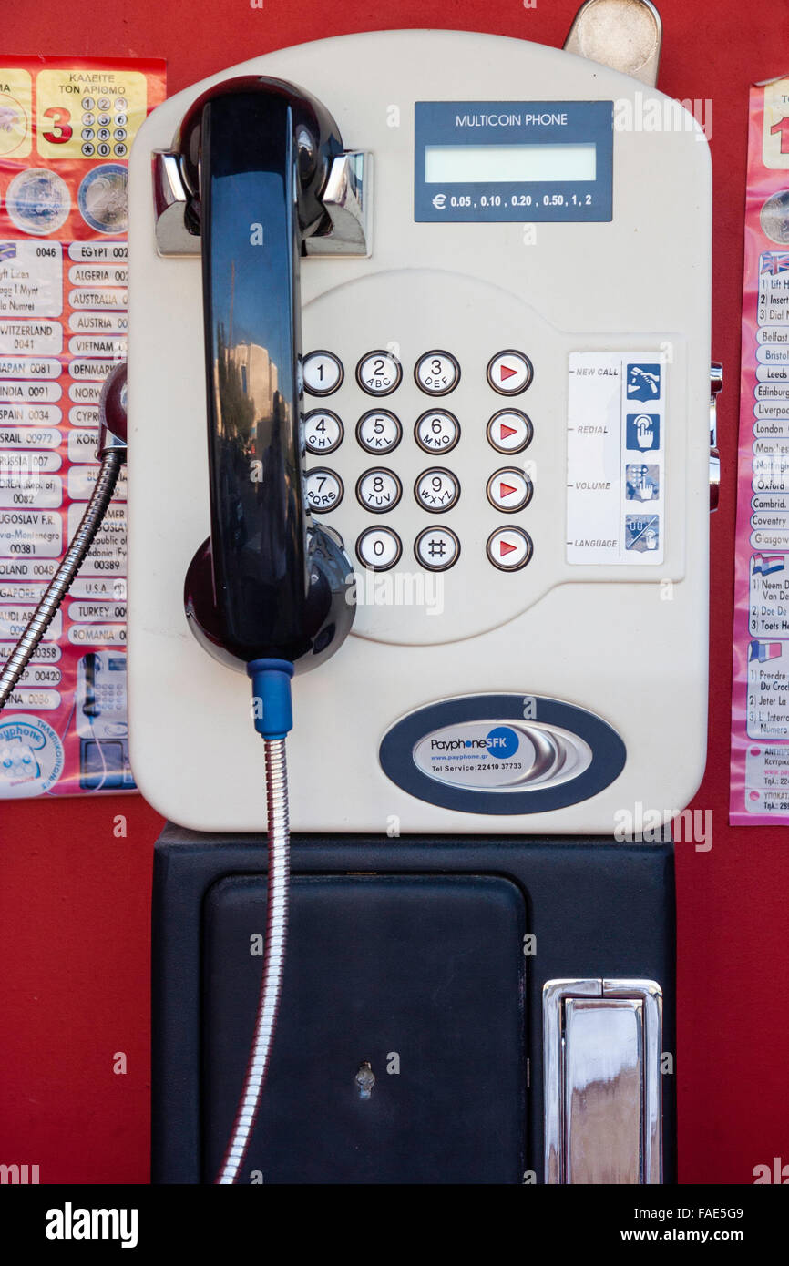 Greek telephone hi-res stock photography and images - Alamy