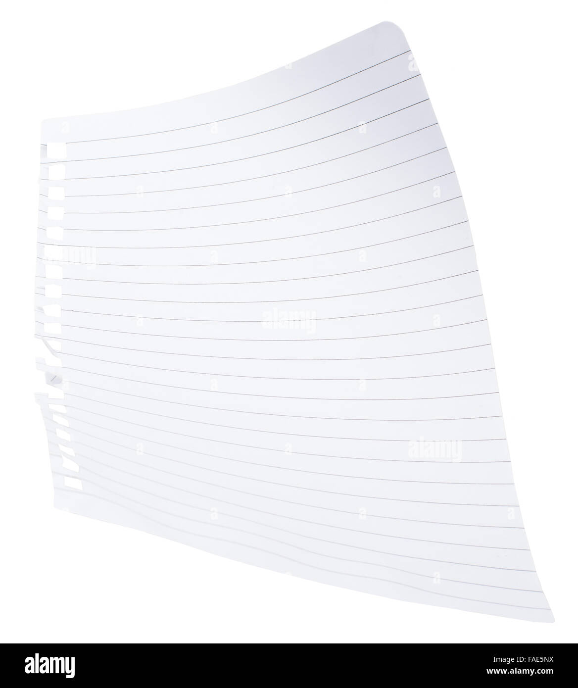 Note paper with curls Stock Photo - Alamy