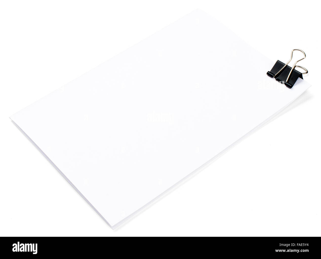 Clip and empty paper Stock Photo - Alamy