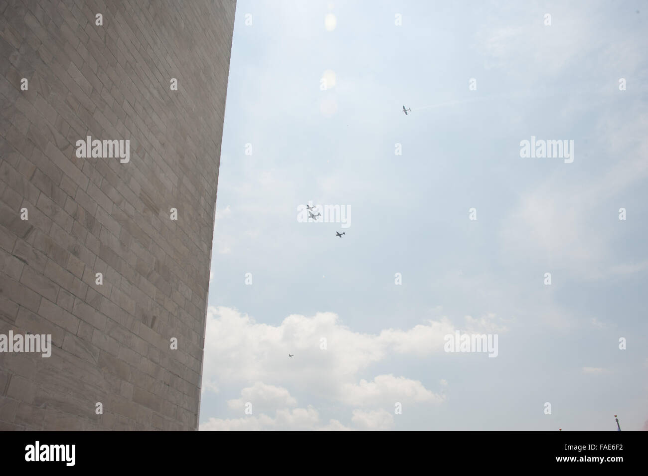 Airplane flying on VE day Stock Photo - Alamy