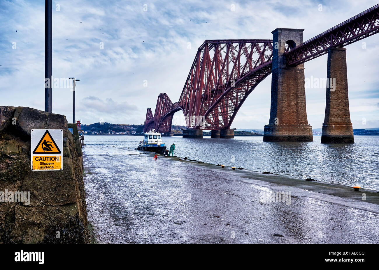 Forth Bridge is a cantilever railway bridge over the Firth of Forth ...