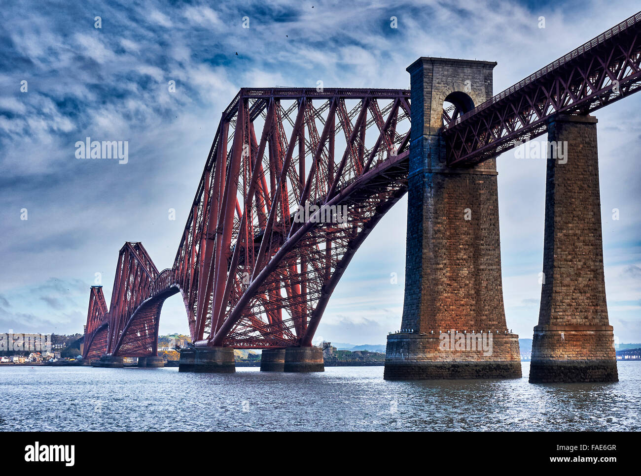 Forth Bridge is a cantilever railway bridge over the Firth of Forth ...