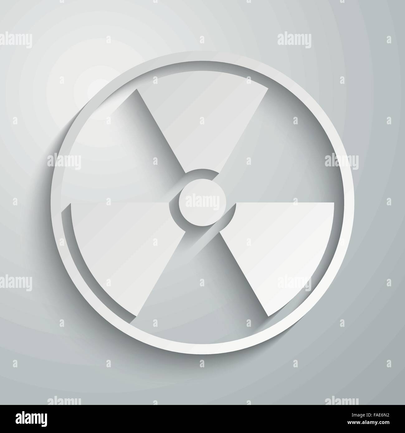 Vector illustration of a radiation sign paper Stock Vector Image & Art ...