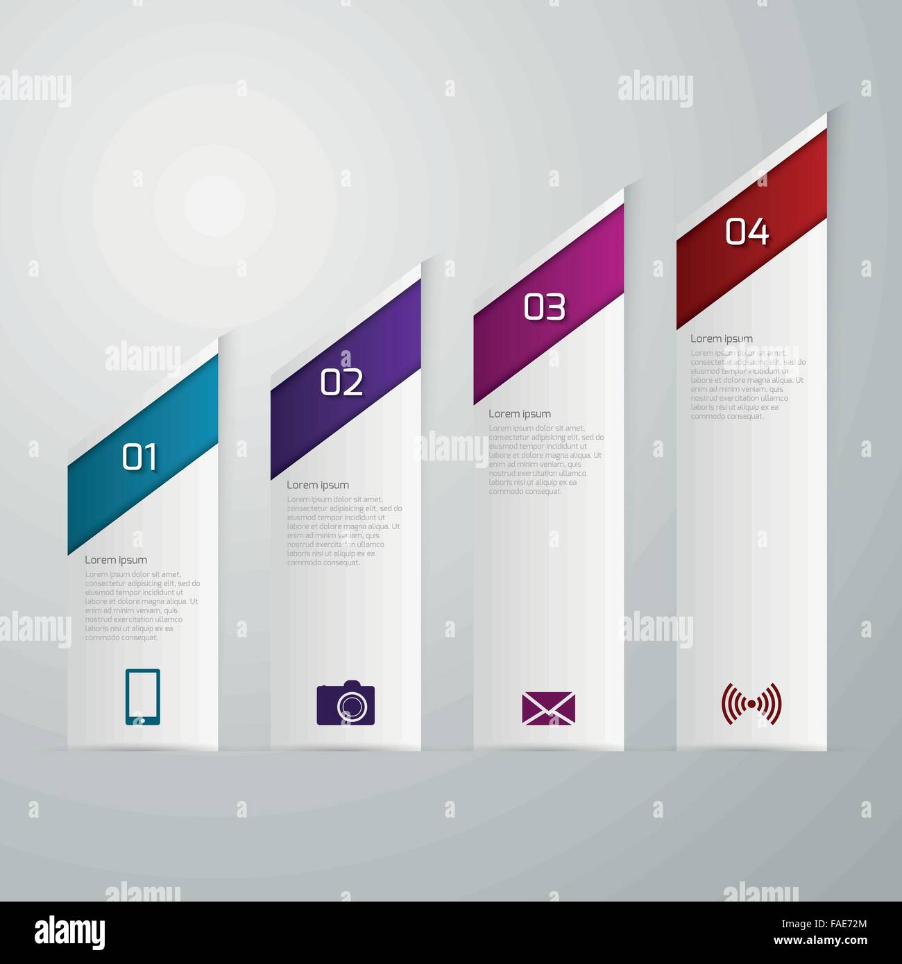 Vector illustration infographics paper strips Stock Vector Image & Art ...