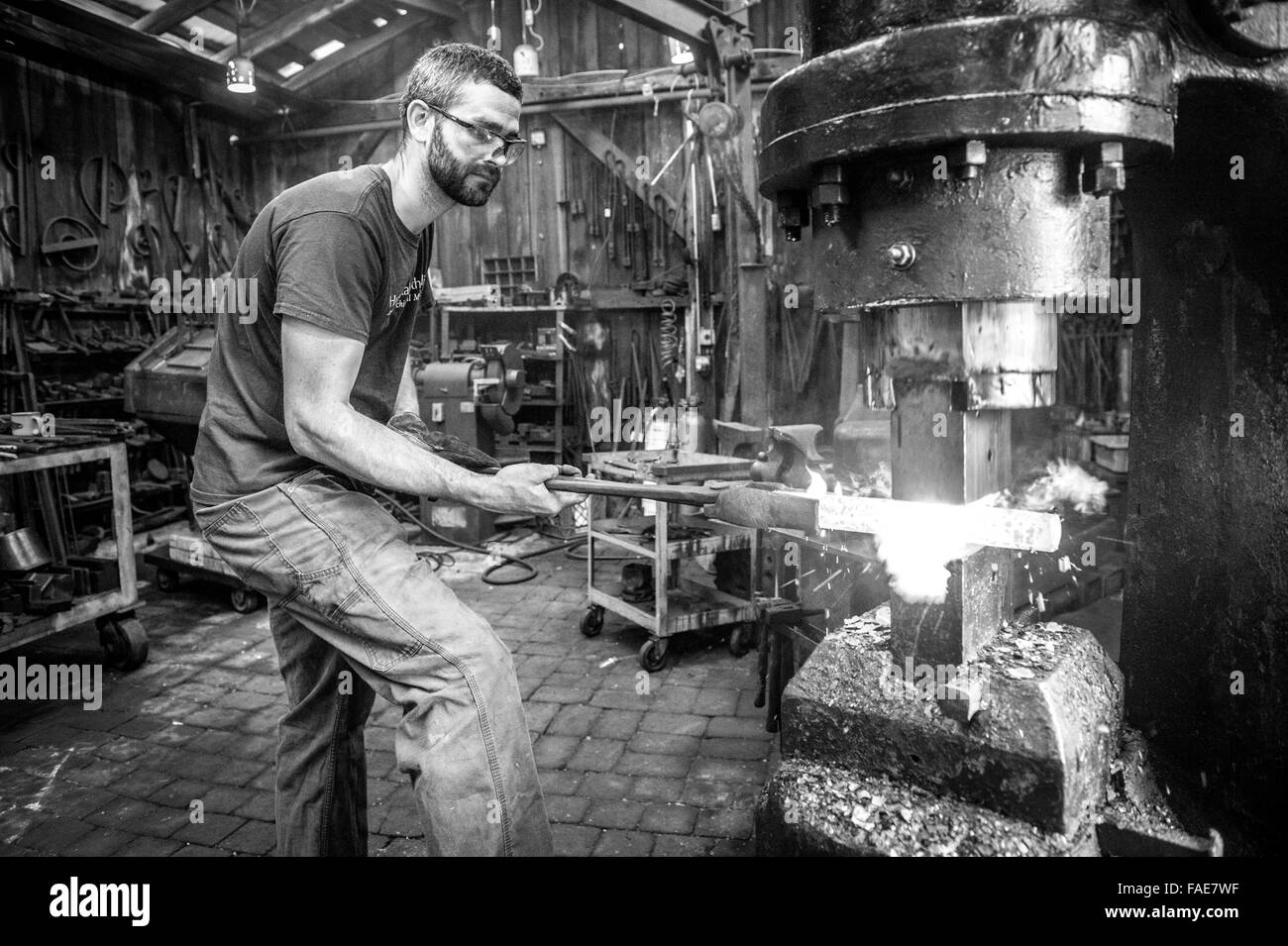 Blacksmith working tools hi-res stock photography and images - Alamy