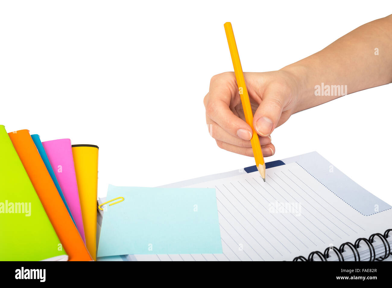 Student report writing hi-res stock photography and images - Alamy