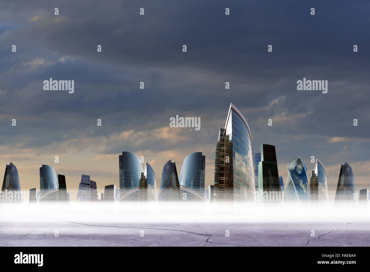 Cityscape background with light Stock Photo - Alamy