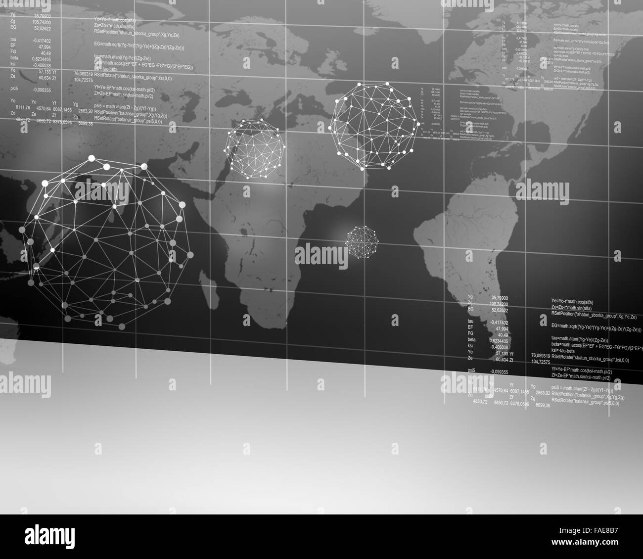 Abstract background with map Stock Photo - Alamy