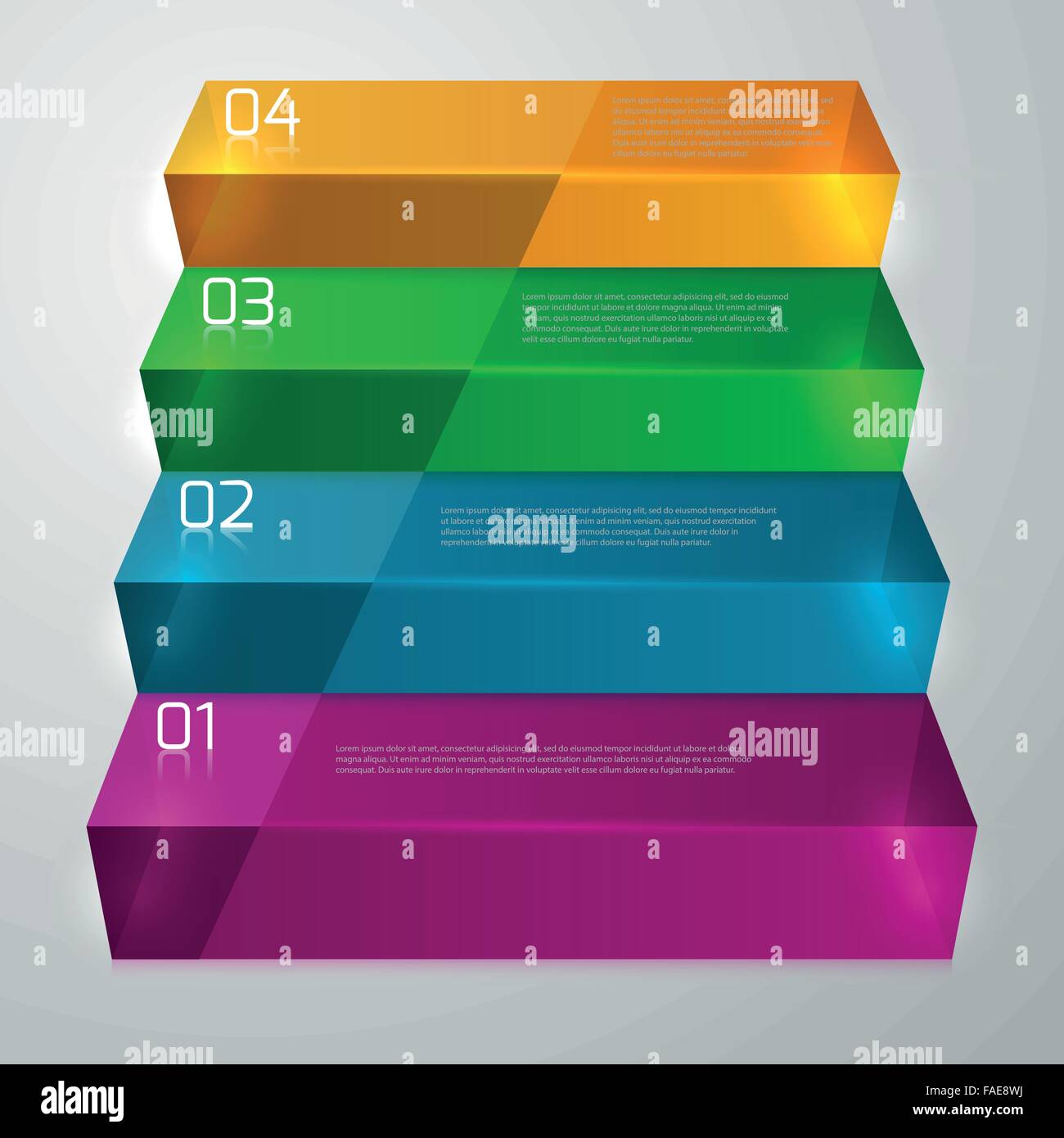 Vector illustration infographics glass staircase Stock Vector Image ...