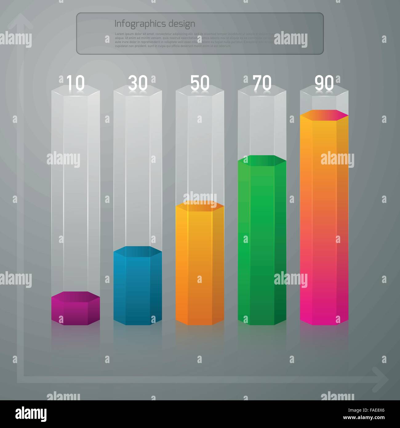 Vector illustration infographics vertical columns Stock Vector Image ...