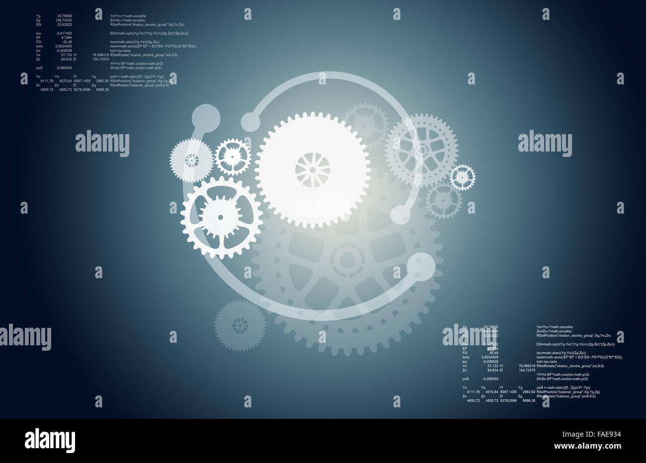 Abstract gear wheels Stock Photo - Alamy