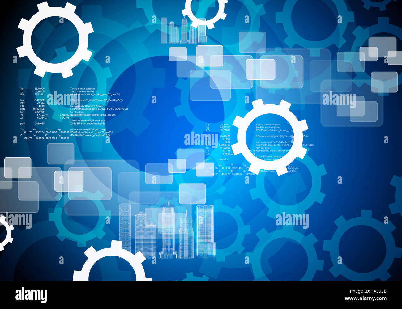 Abstract gear wheels Stock Photo - Alamy