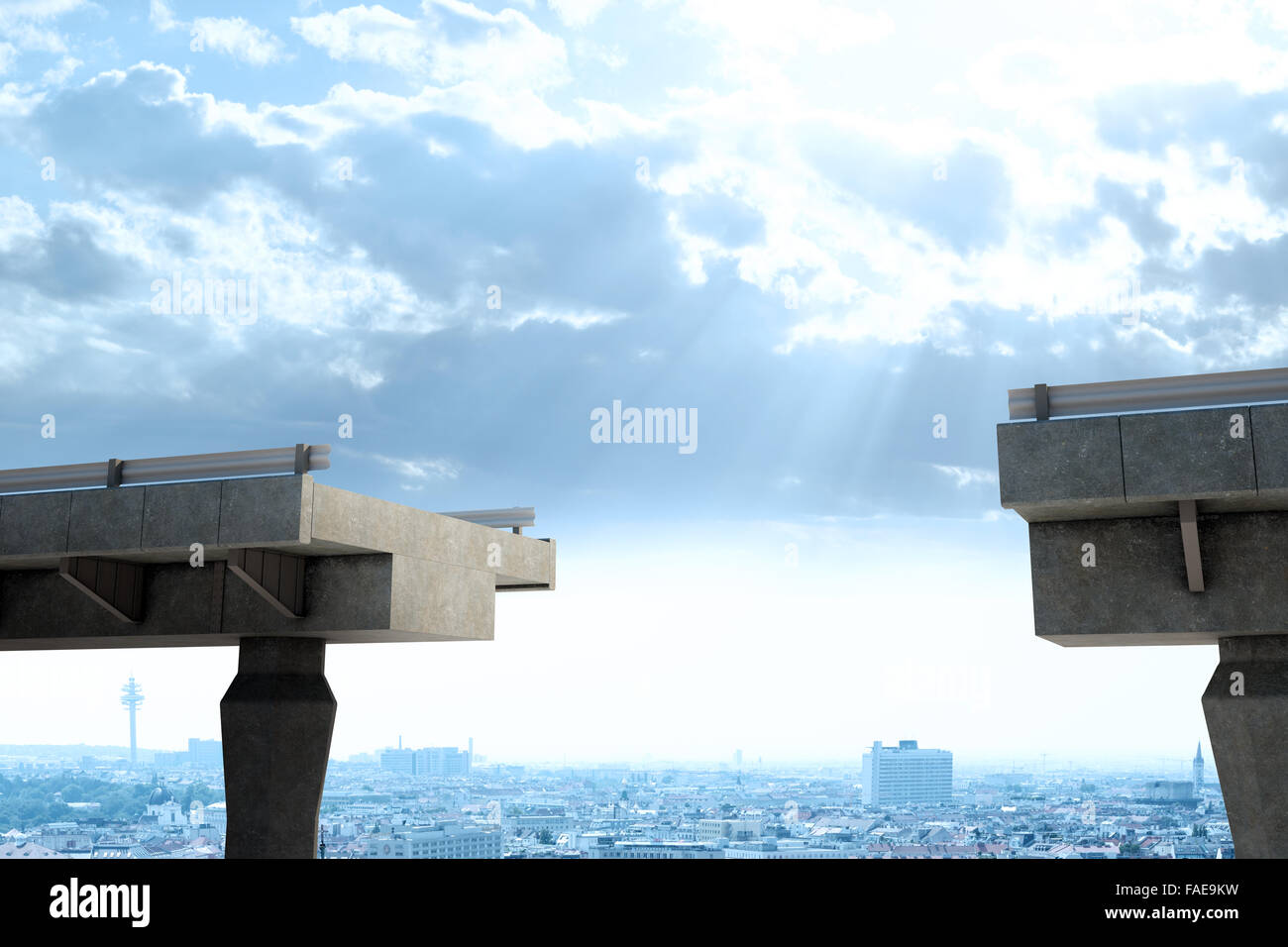 Bridge cliff gap hi-res stock photography and images - Alamy