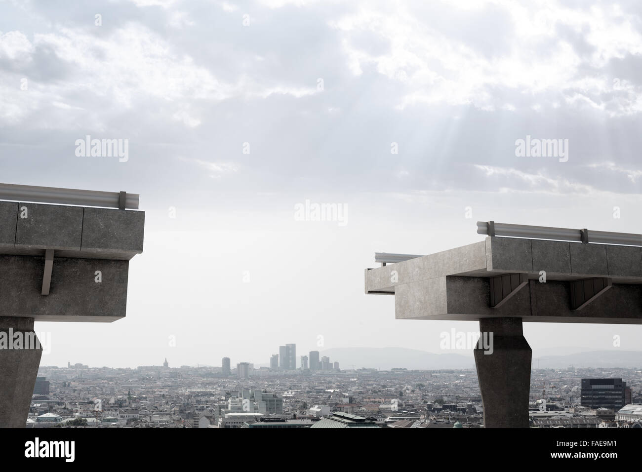 Bridge cliff gap hi-res stock photography and images - Alamy