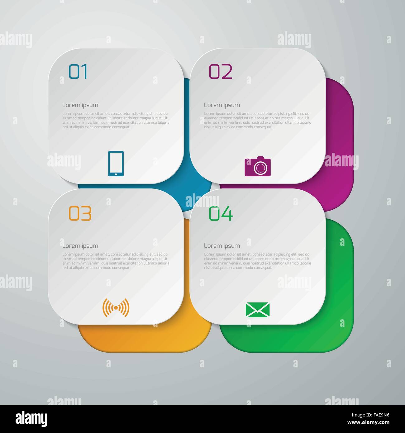 Vector illustration infographics squares Stock Vector Image & Art - Alamy