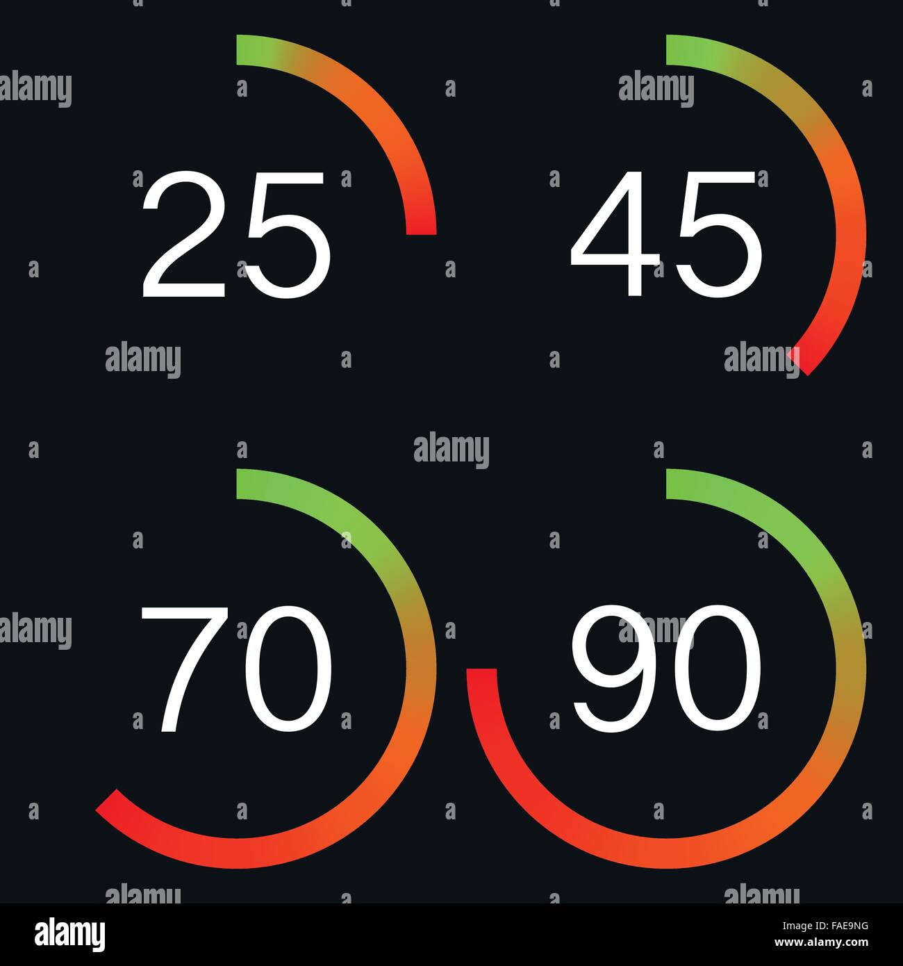 Vector illustration of a digital speedometer Stock Vector Image & Art ...