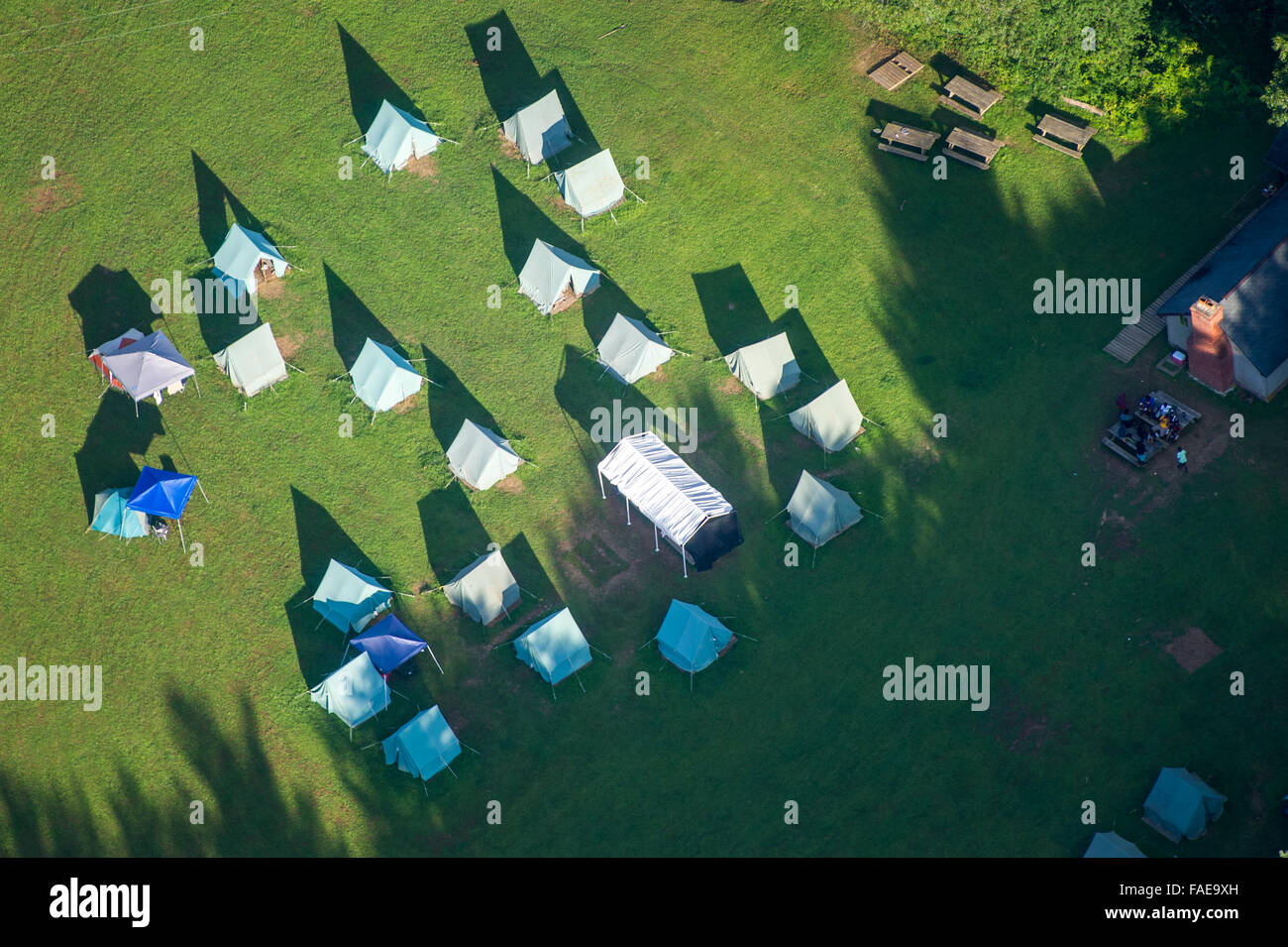 Tents aerial hi-res stock photography and images - Alamy