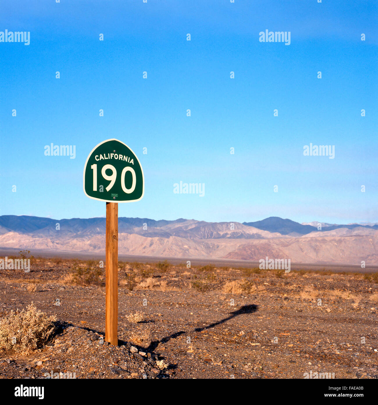 Death valley road sign hi-res stock photography and images - Alamy