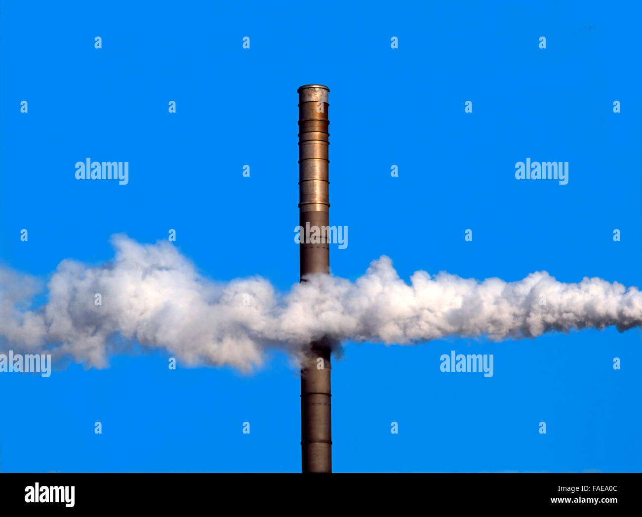 One chimney releasing a fantastic amount of smoke Stock Photo - Alamy