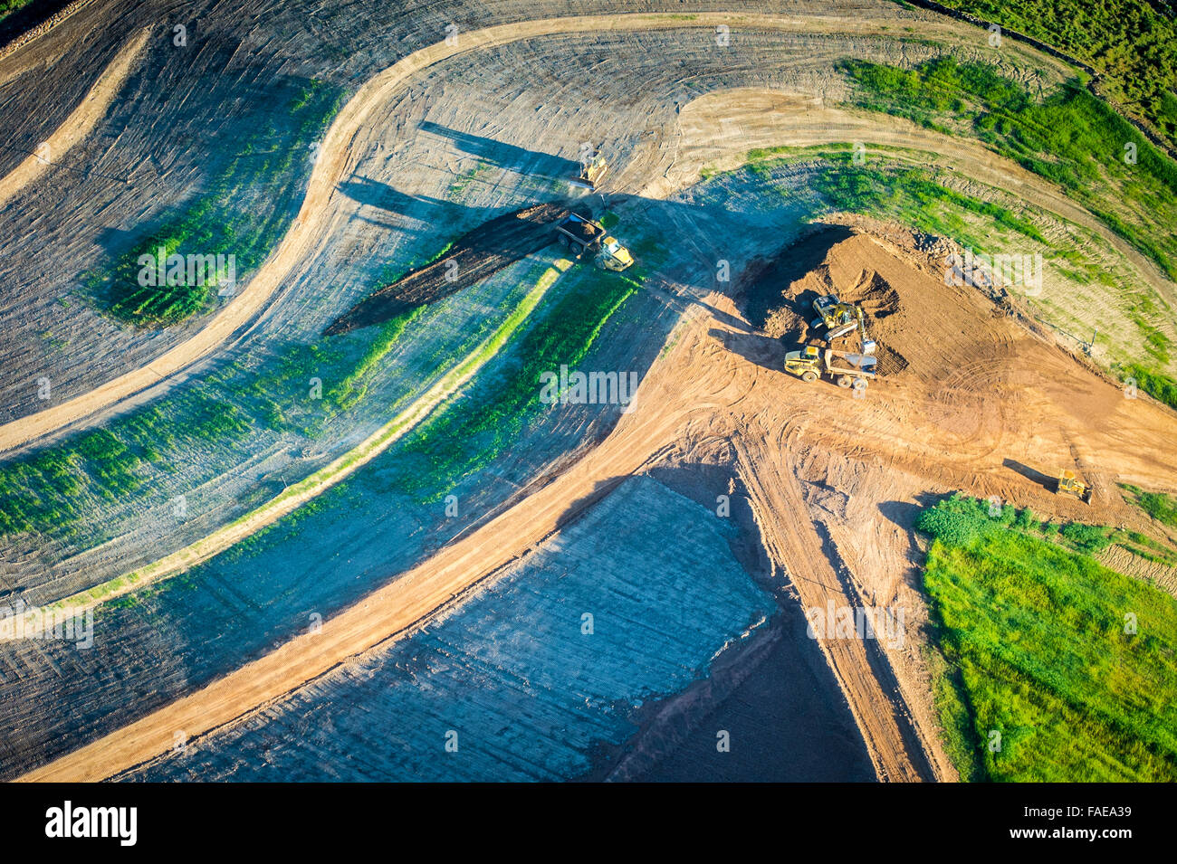 Aerial view of a construction area Stock Photo - Alamy