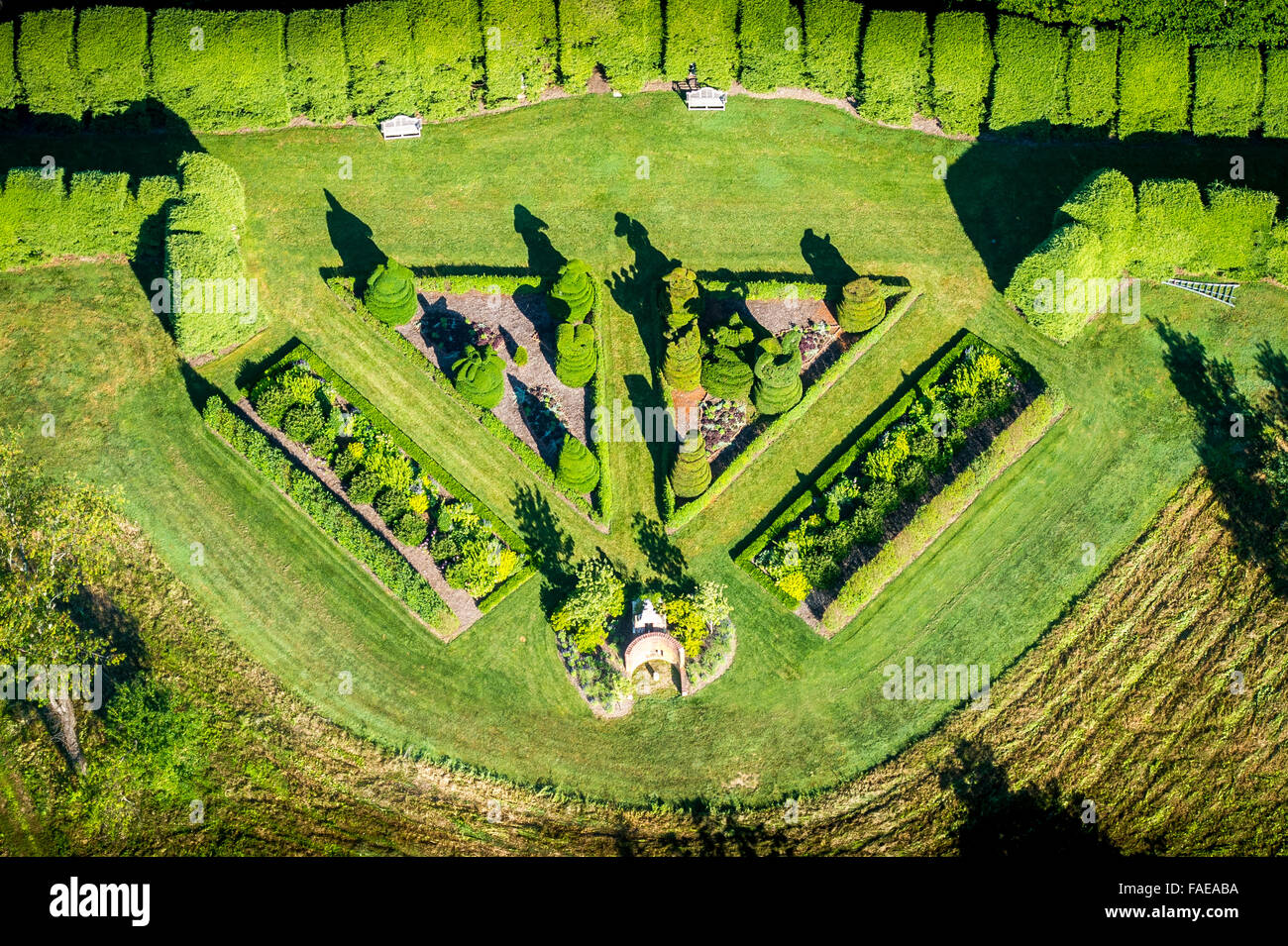 Aerial view of Ladew Gardens in Harford County, Maryland Stock Photo ...