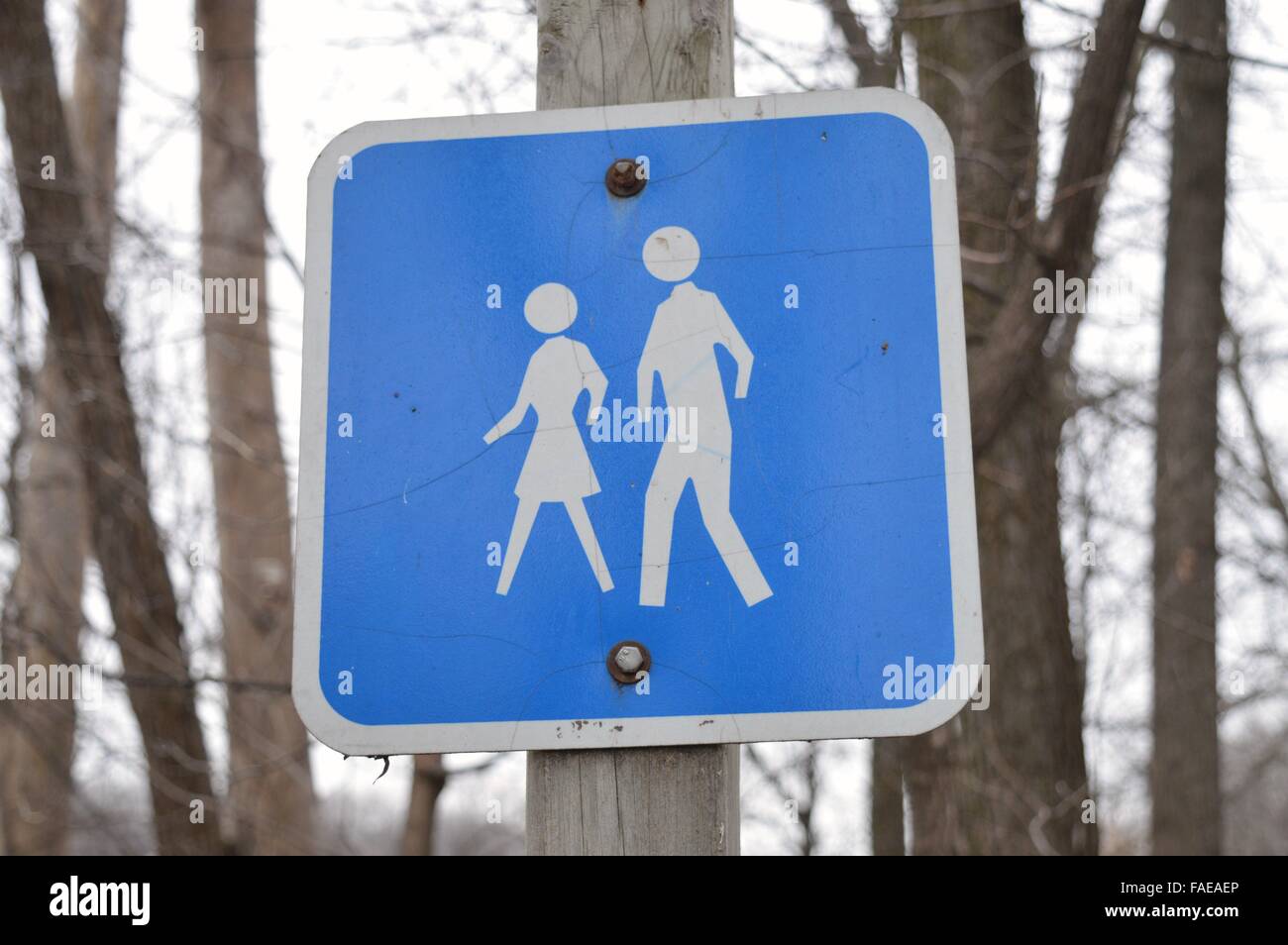 Park Path Sign Stock Photo - Alamy